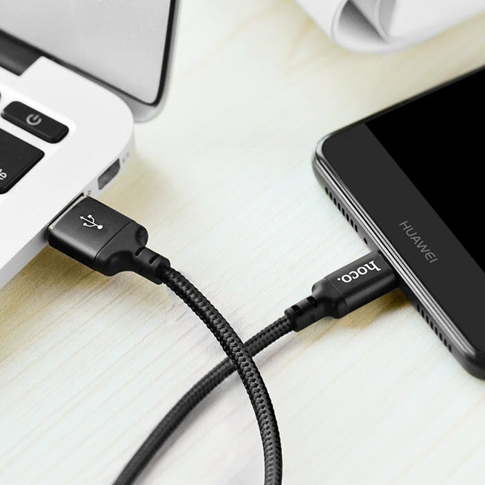 USB Type-C Ladekabel Textilüberzug hoco X14 in Linz kaufen